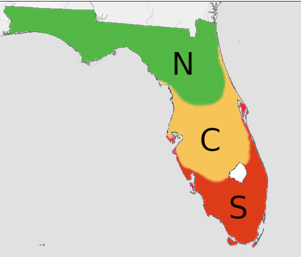 Florida Fruit-Growing Zones – Florida Fruit Geek